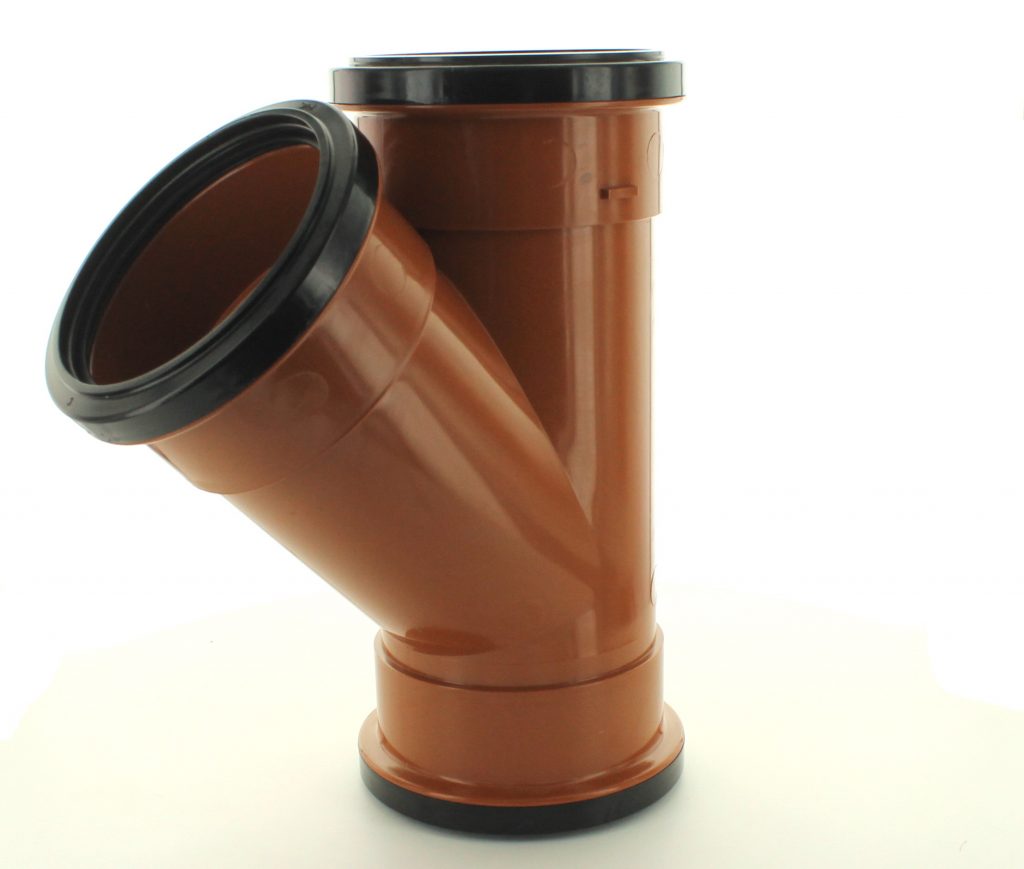 Underground Junction Single Equal 45 Exp. Tail – Penryn Plastics